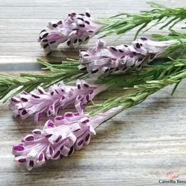 How To Make Crepe Paper Lavender Flower Craft DIY