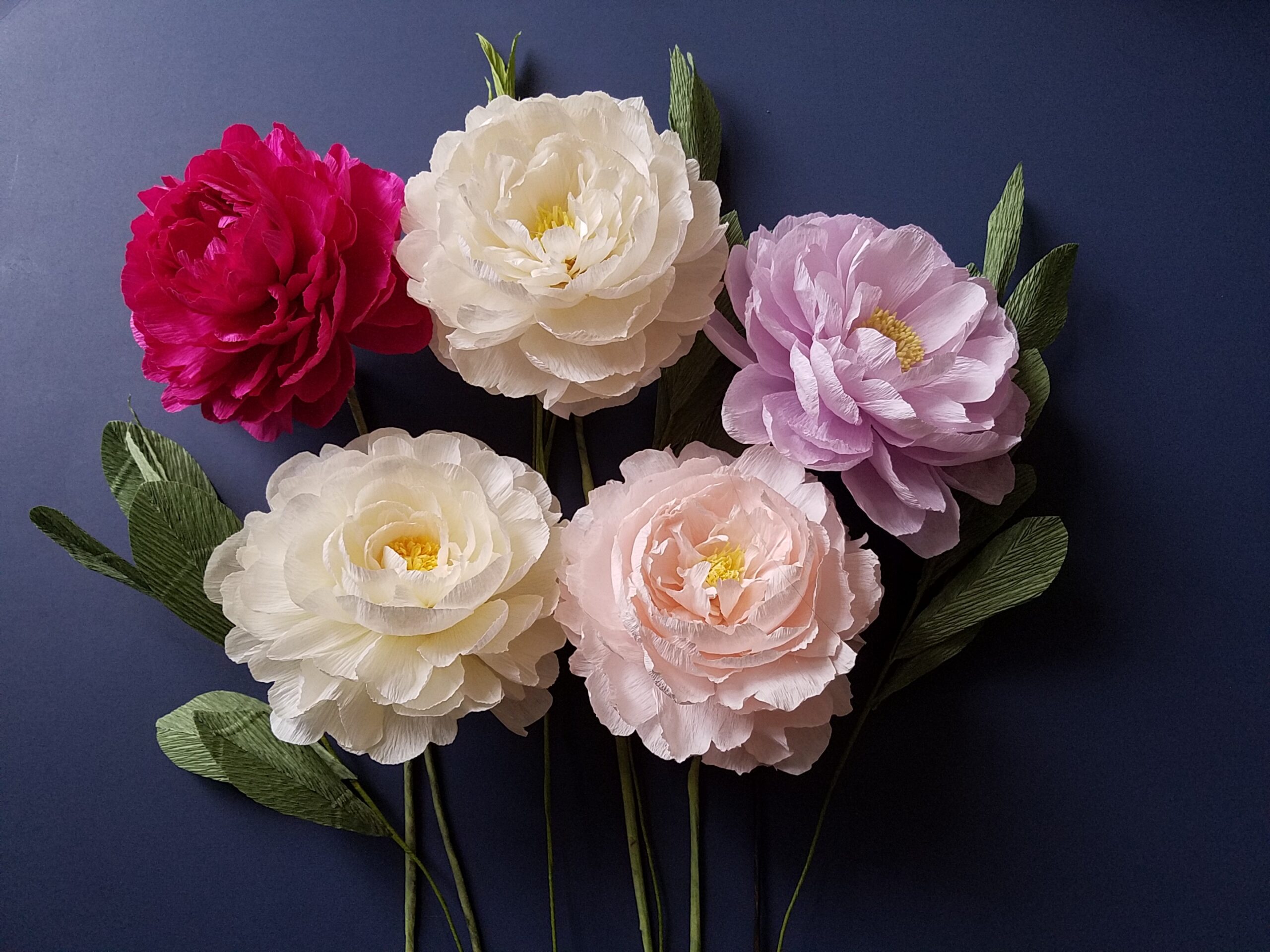 How To Make Dahlia Paper Flower From Crepe Paper - Camellia Bees Handmade