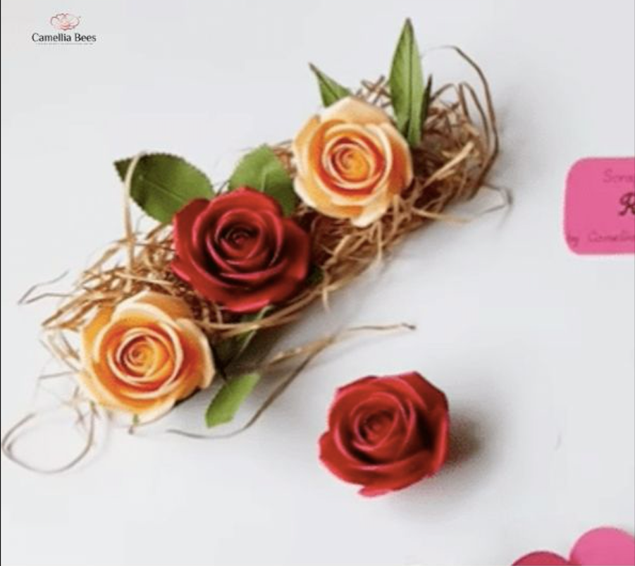 How To Make Cardstock Paper Rose-Easy Step By Step Paper Flower ...